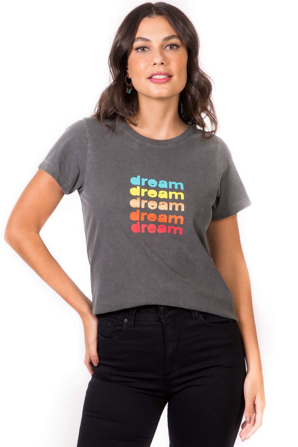 Blusa Estampada Dream Grafite